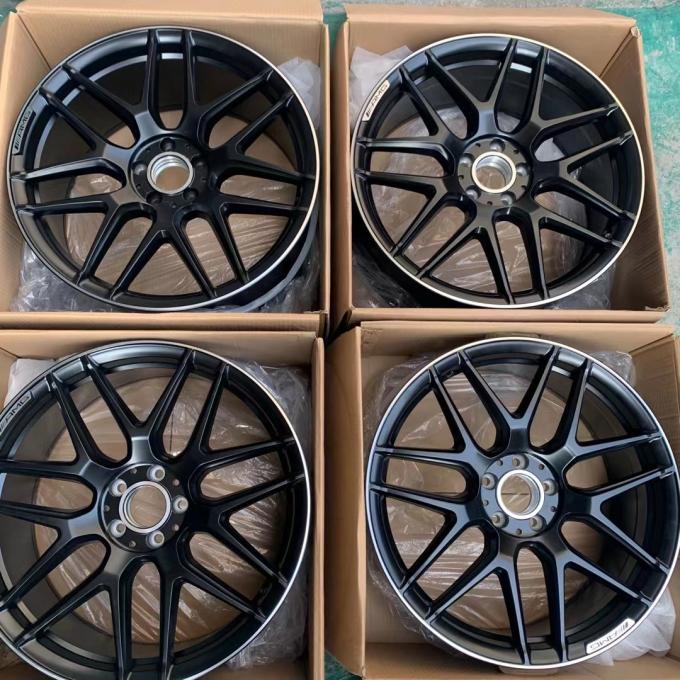 Matte Black 20 Inch Aluminum Rims S CLASS ET43 W222 Alloy Wheels