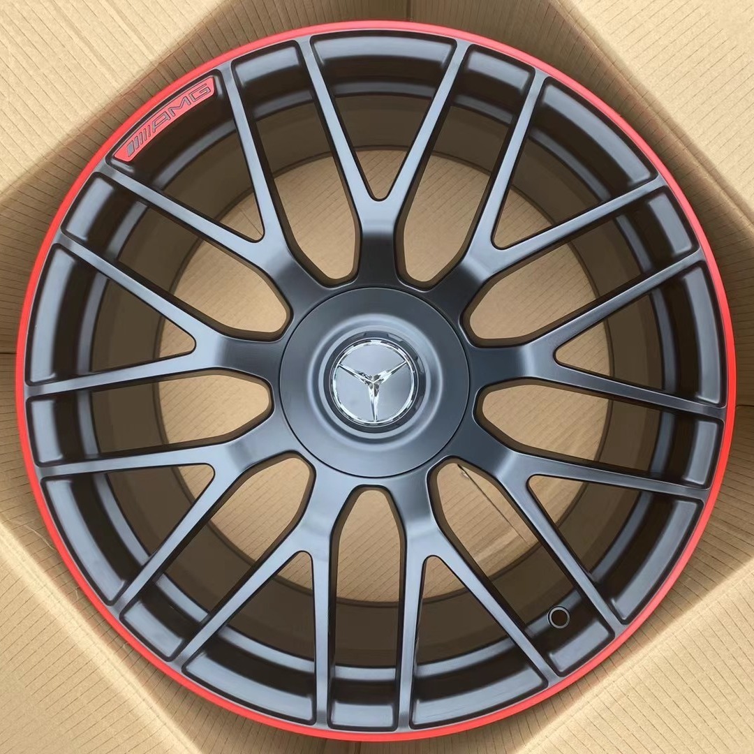 Amg 19 Inch Forged Wheel C-Class W205 Cross-Spoke Design Edition 1 Red