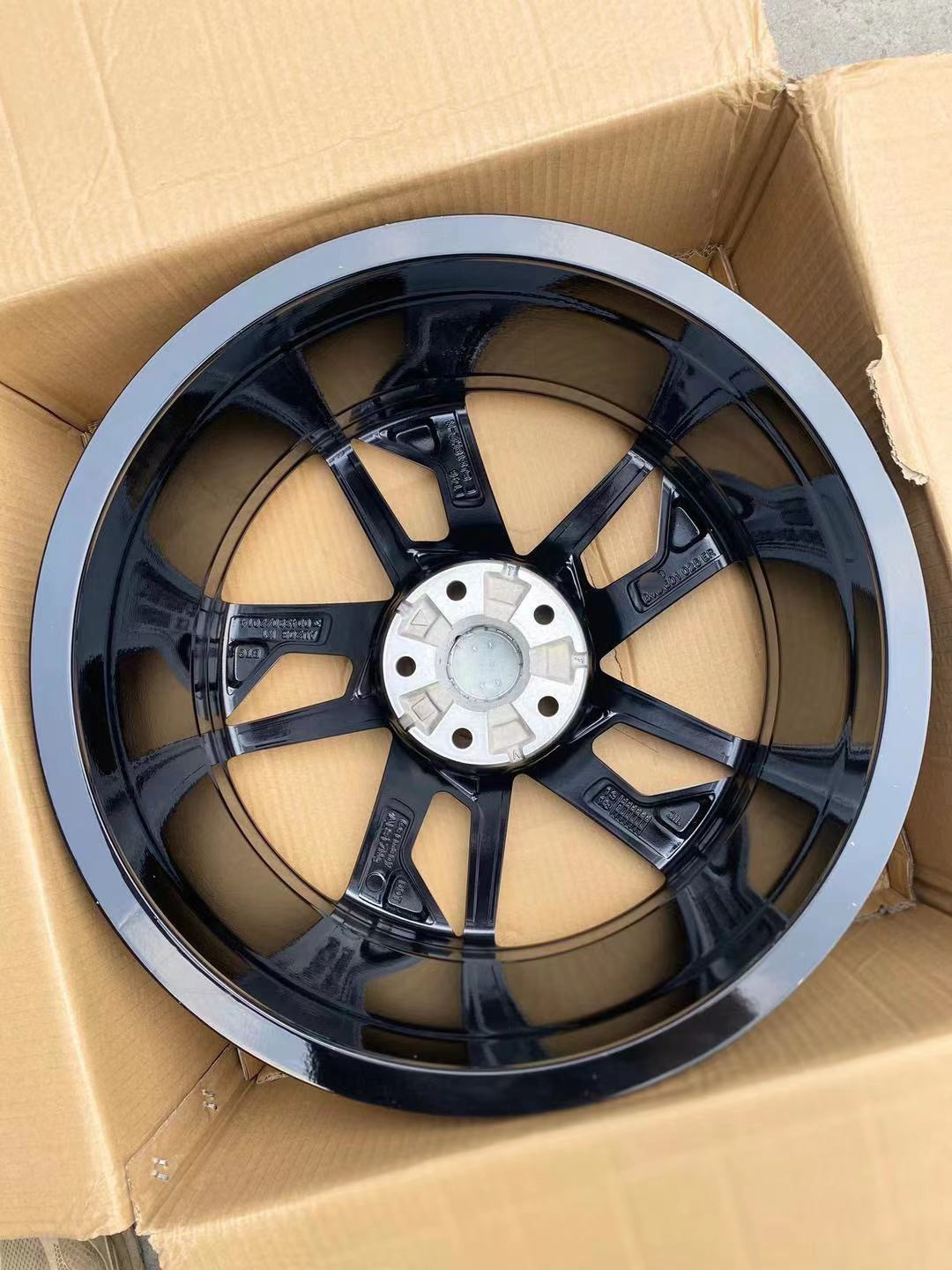 18 Inch ET46 5 Double Spoke Wheels , 66.5 Hole Rim For Audi